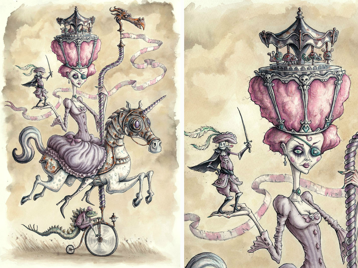 Illustration & Paintings - Pickled Circus: The Art of Matthew Roby