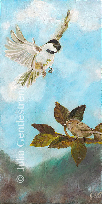 Fish and Bird Paintings - Julia Gentlestrength Parsons