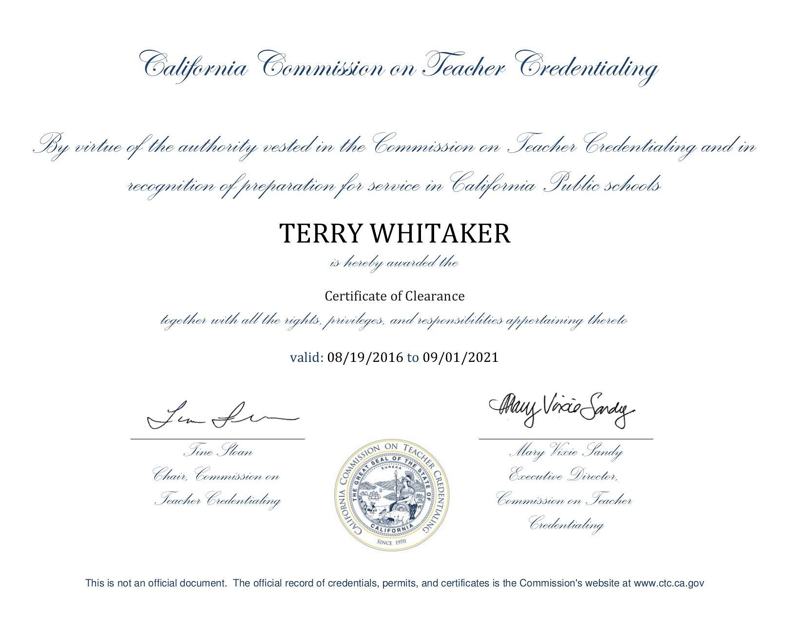 Entertainment Innovator and Educational Leadership - Terry Whitaker